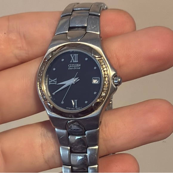 Citizen | Accessories | Citizen Ecodrive Genuine Diamond Bezel Silver ...